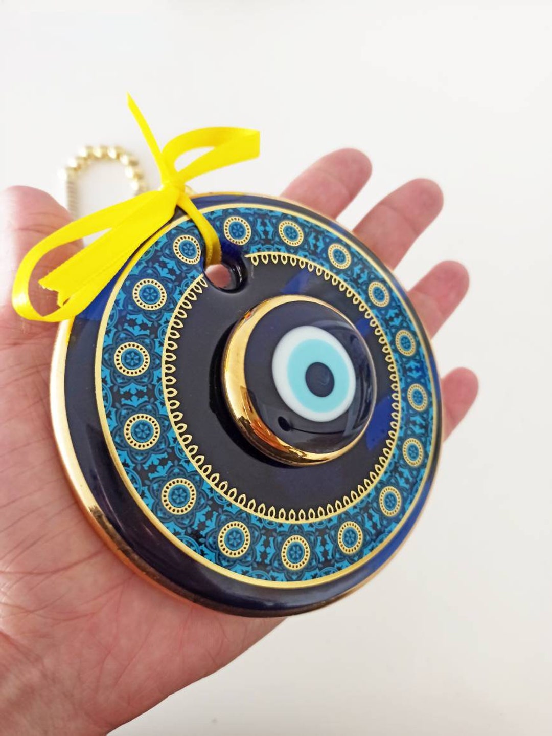Evil Eye Wall Hanging, Authentic Evil Eye, Turkish Eye Decor, Oriental ...