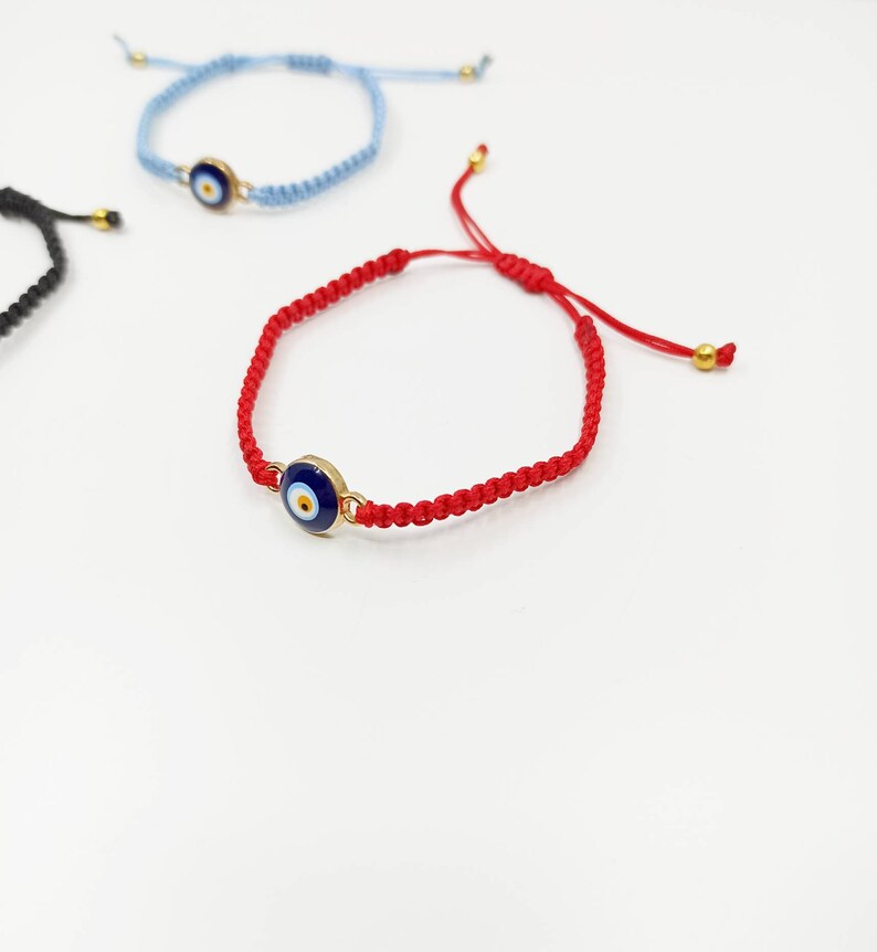 Evil Eye String Bracelet Adjustable Macrame Evil Eye - Etsy