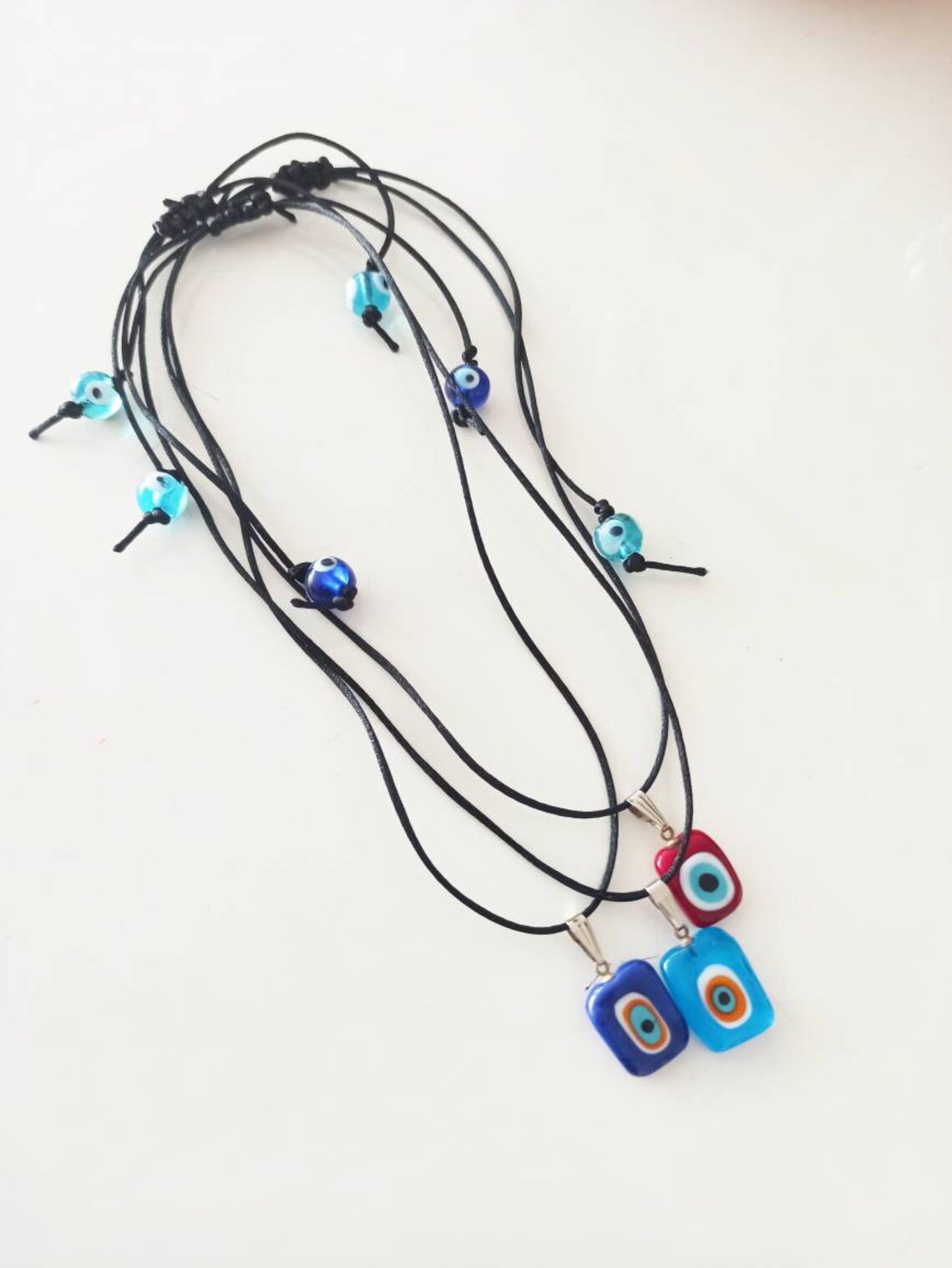 Evil Eye Necklace Evil Eye Boho Evil Eye Choker Beaded | Etsy