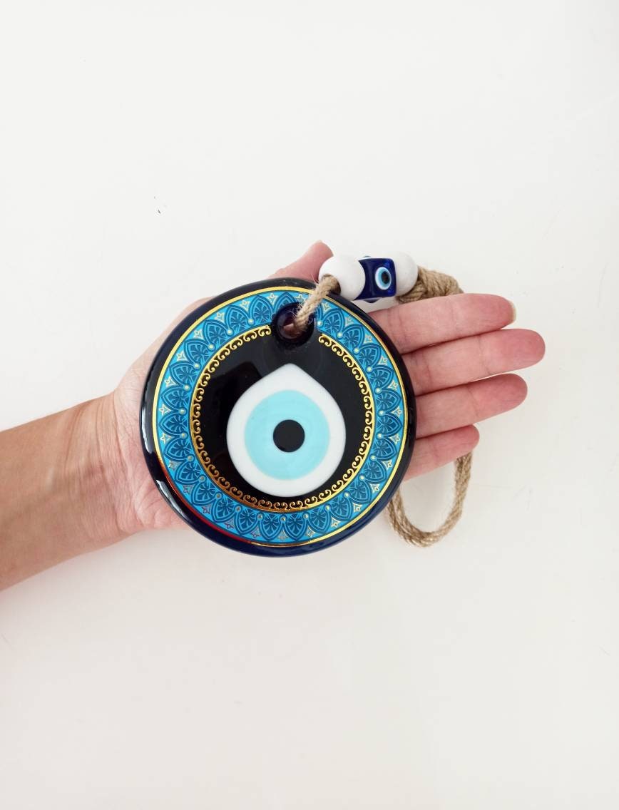 Evil Eye Wall Hanging Turkish Eye Decor Nazar Amulet Blue | Etsy
