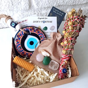 House Protection, New Beginnings, Luck and Fortune Crystals, Sage ...