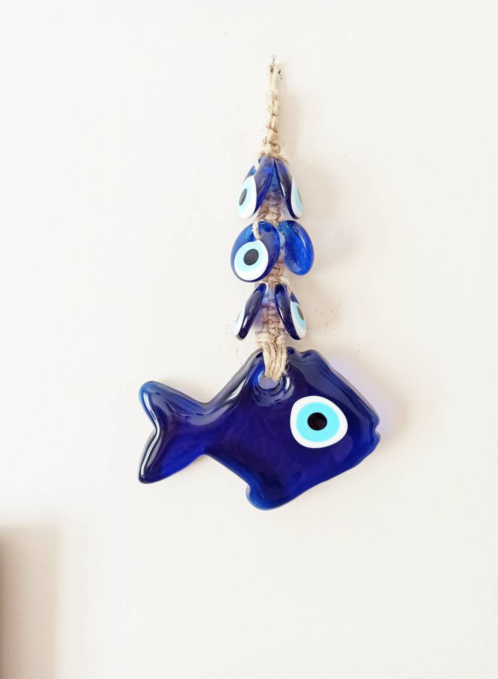 Evil Eye Wall Hanging Fish Shaped Evil Eye Macrame Evil Eye | Etsy