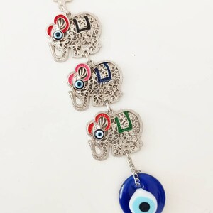 Elephant Wall Hanging, Evil Eye Wall Decor, Protection Home Decor ...