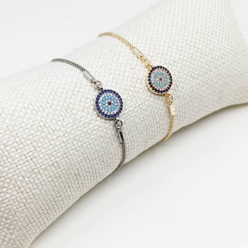 Gold Evil Eye Bracelet Evil Eye Jewelry Evil Eye Bead - Etsy