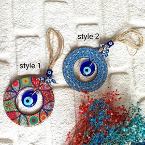 Evil Eye Home Decor, Mandala Wall Decor, Evil Eye Art, Evil Eye Wall ...
