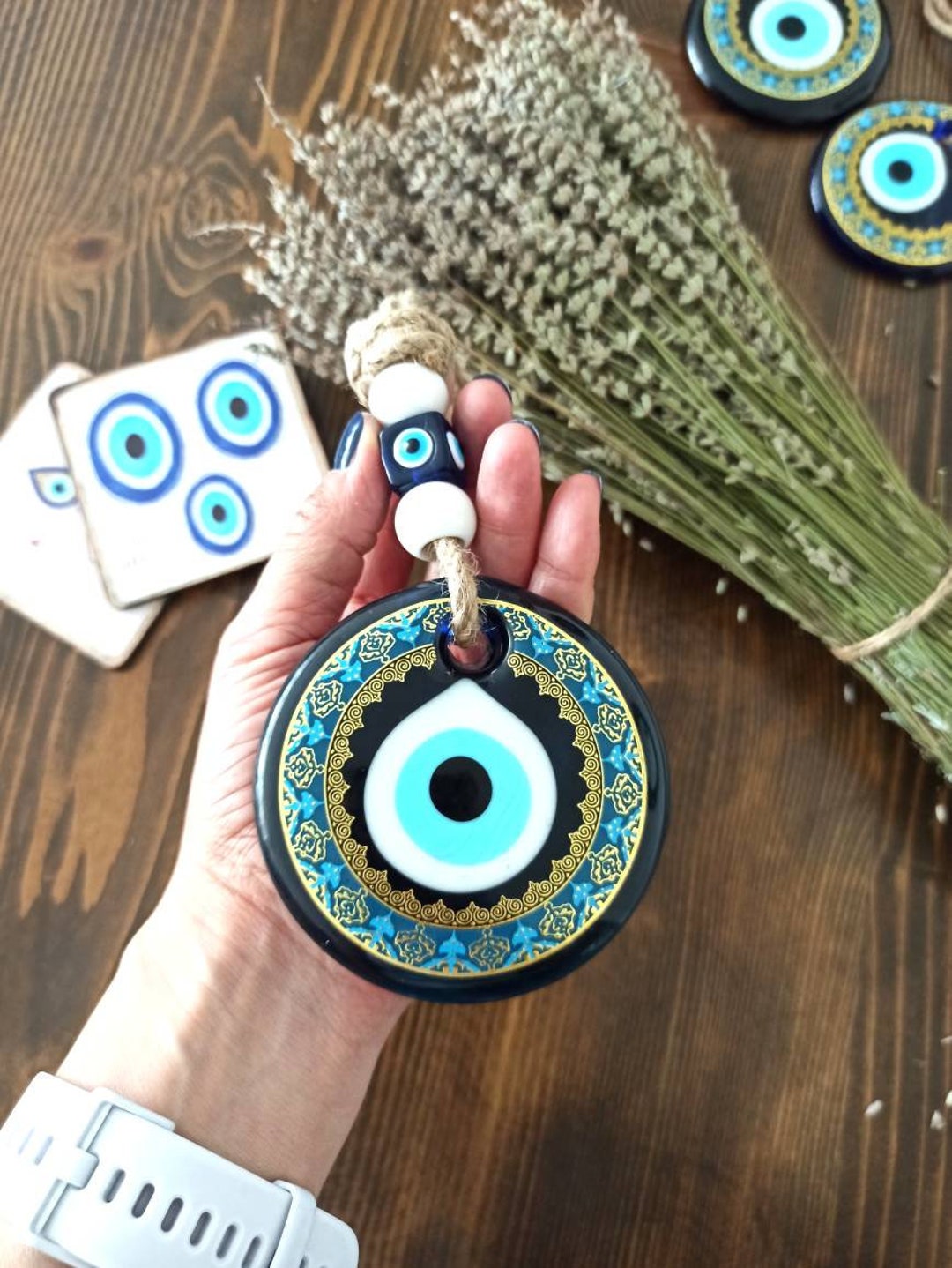Evil Eye Wall Hanging, Evil Eye Decor, Evil Eye Door Hanger, House ...