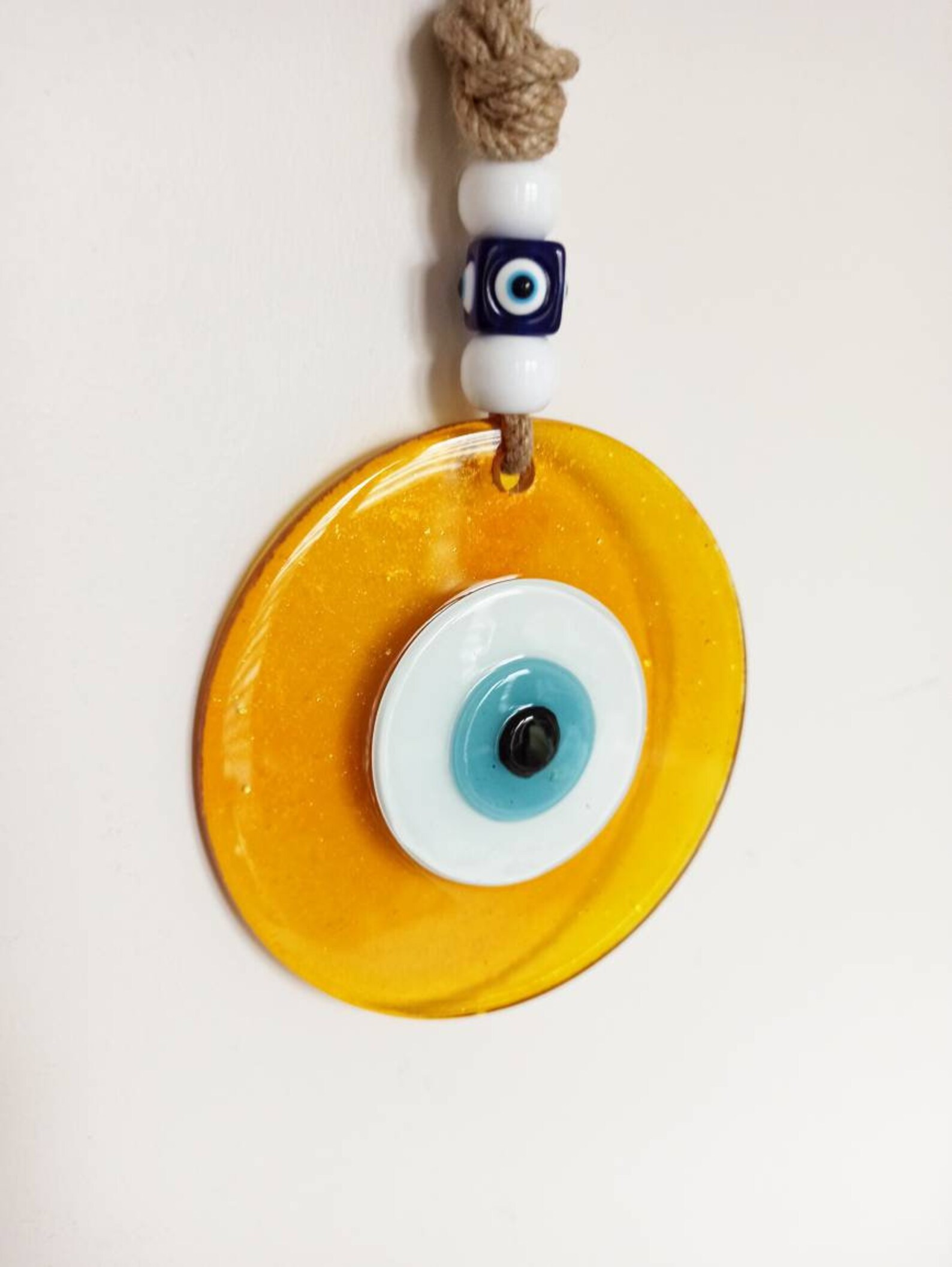 Evil Eye Wall Hanging Stained Glass Evil Eye Fused Glass | Etsy