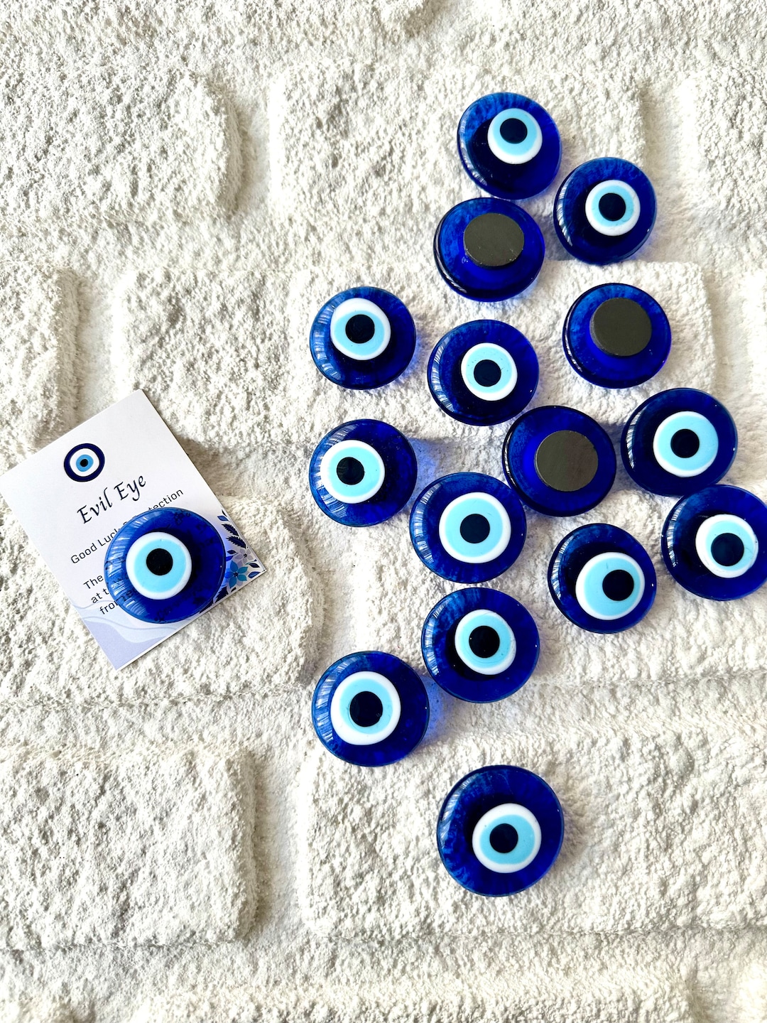 Evil Eye Magnet, Refrigerator Magnet, Glass Evil Eye, New Home Gift ...