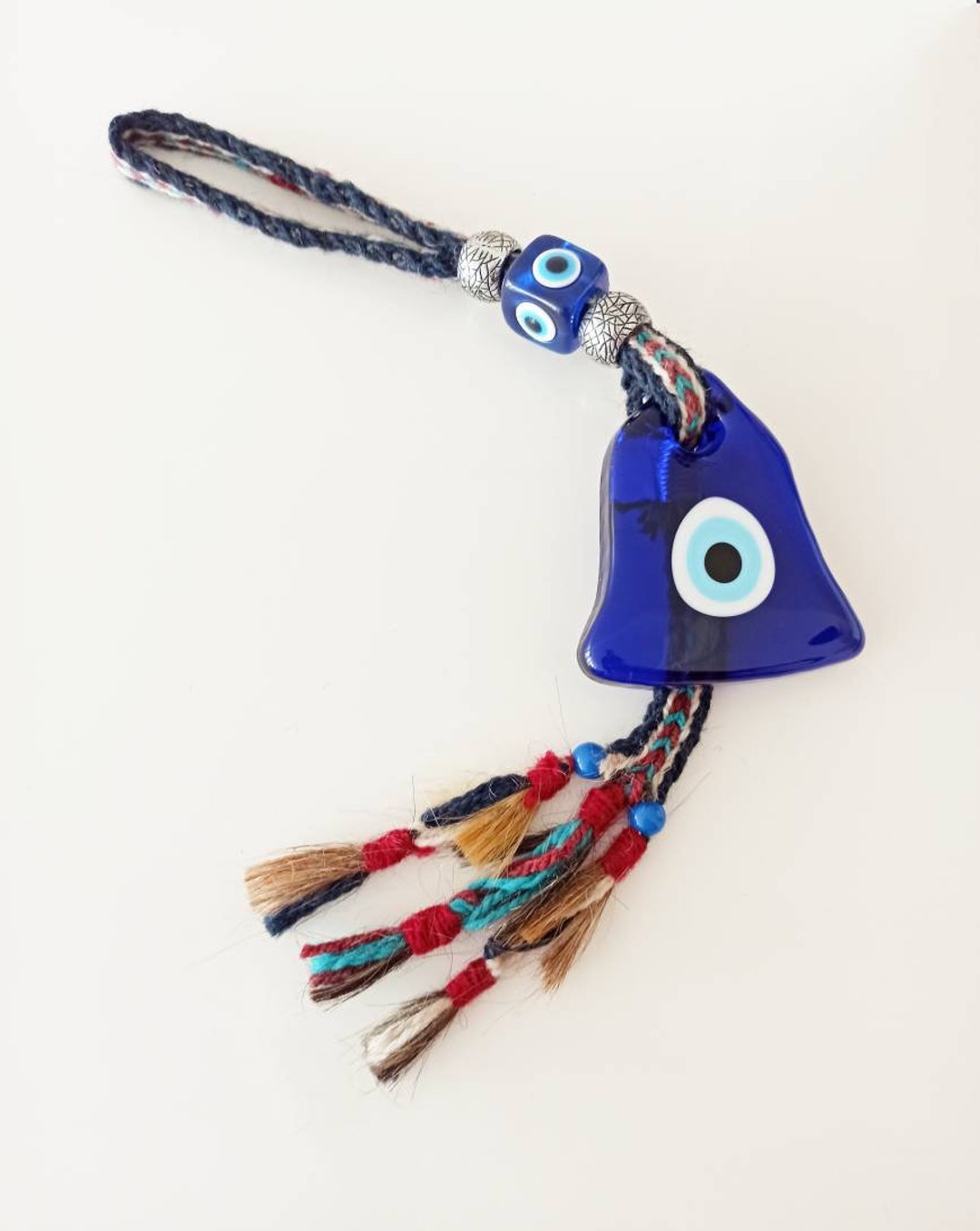 Evil Eye Wall Hanging, Christmas Bell, Front Door Decor, Glass Bell ...