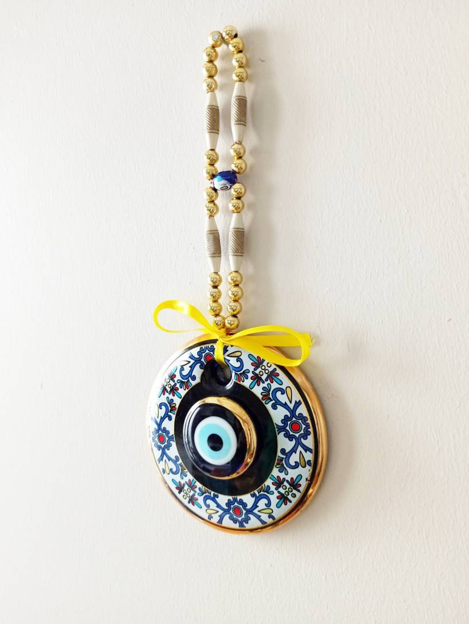 Large Evil Eye Decor Glass Evil Eye Hanging Evil Eye Art - Etsy