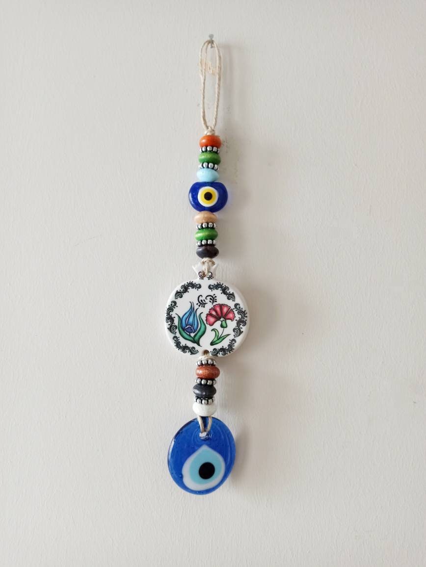 Evil Eye Wall Hanging Pomegranate Decor Turkish Eye Decor | Etsy