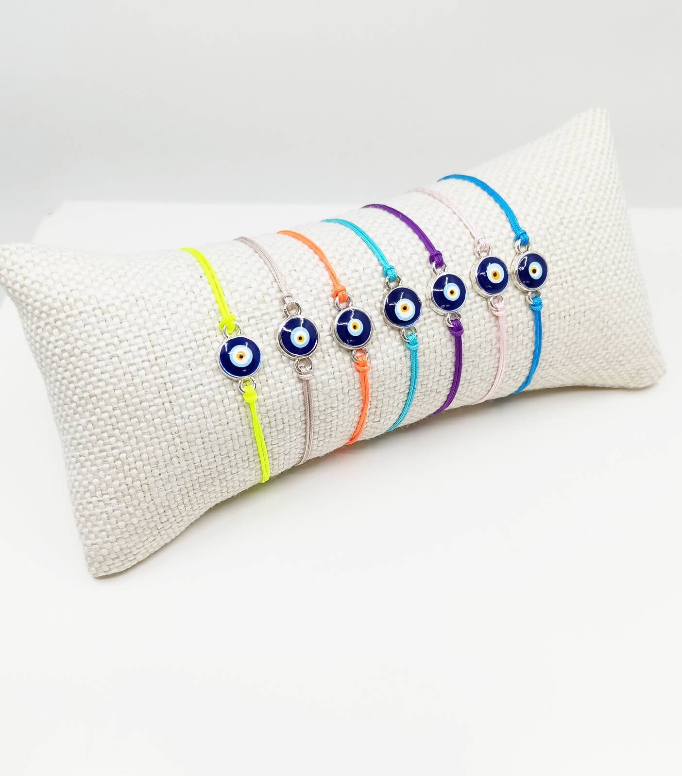 Evil Eye String Bracelet Blue Evil Eye Bracelet Evil Eye | Etsy