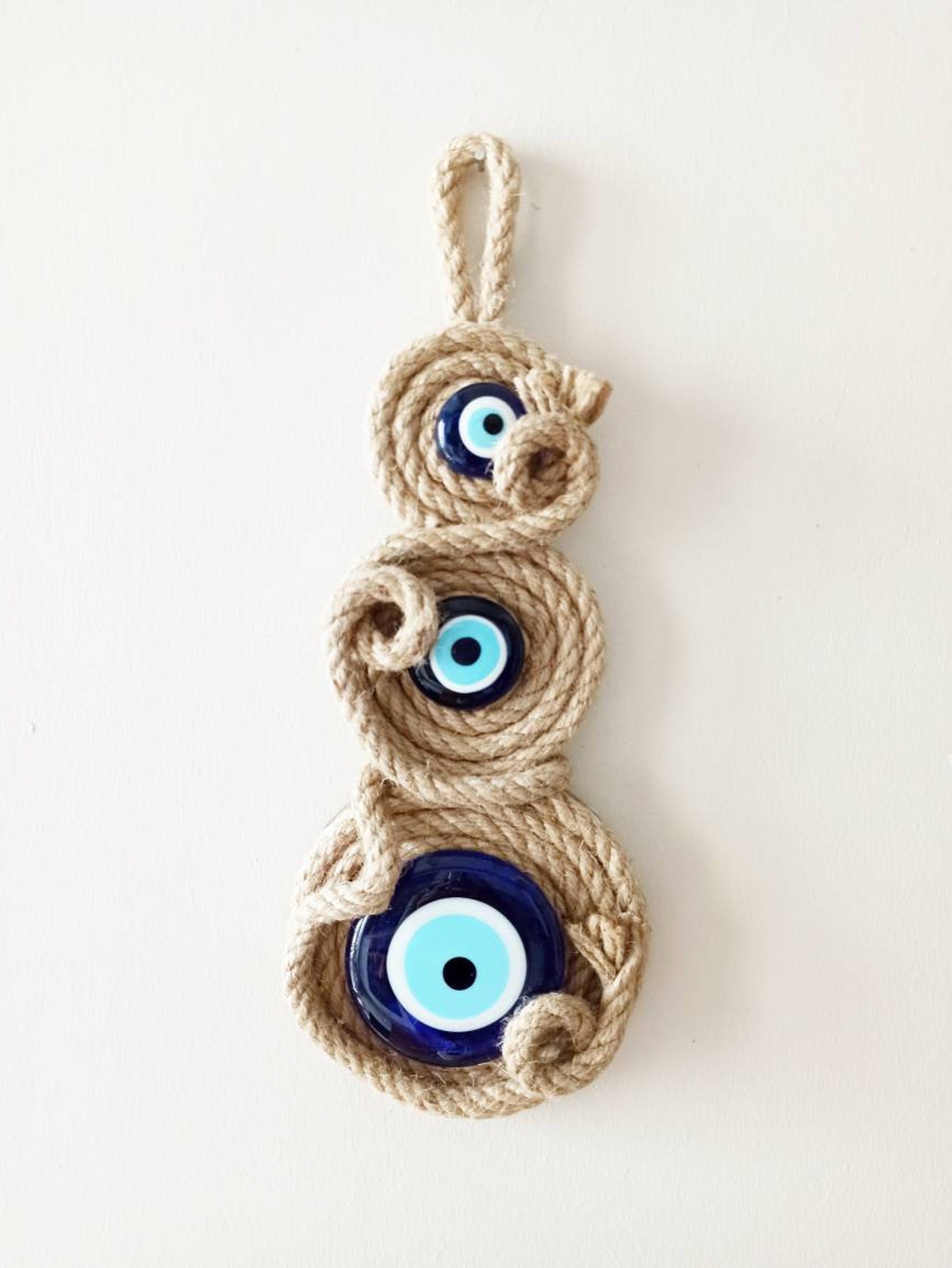Evil Eye Hanging, Rope Wall Decor, Evil Eye Door Hanging, Turkish Eye ...