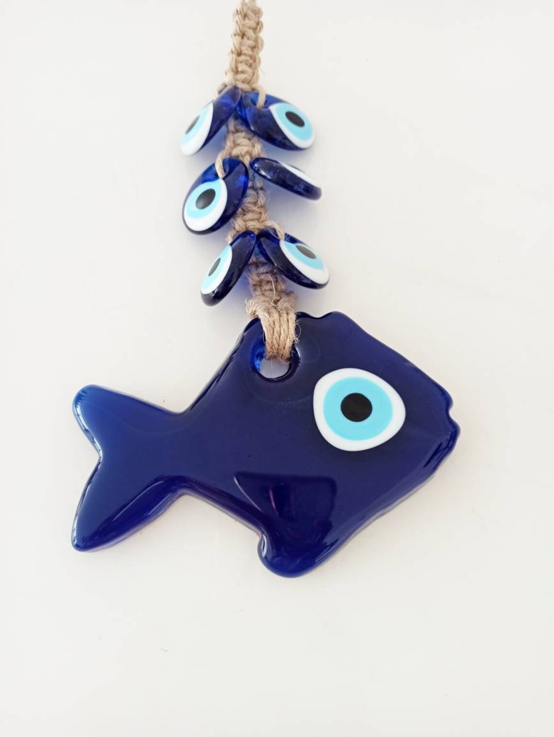 Evil Eye Wall Hanging Fish Shaped Evil Eye Macrame Evil Eye | Etsy