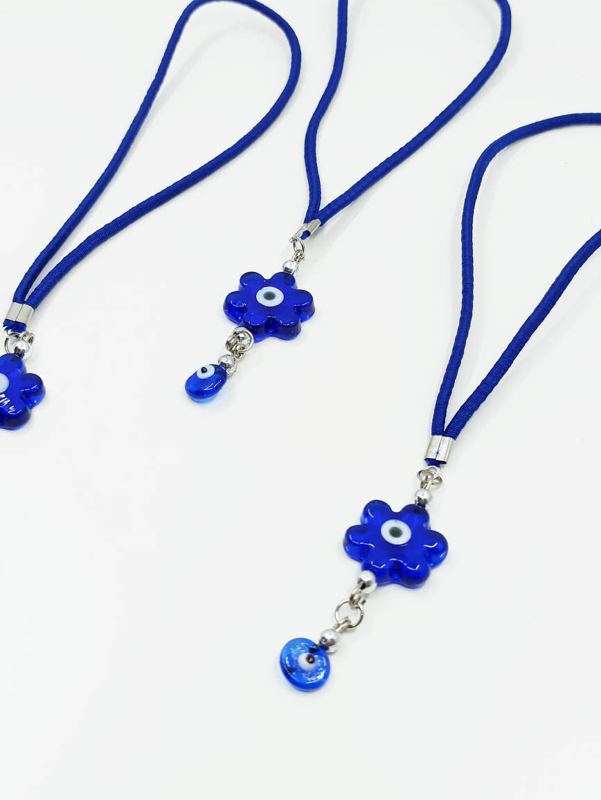 Evil Eye Car Hanging Floral Car Charm Evil Eye Car Rear View | Etsy