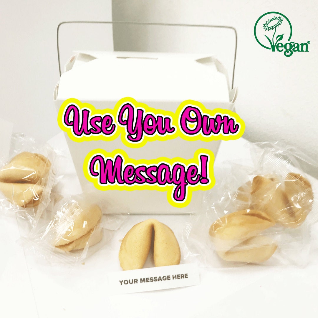 6 Customized Fortune Cookies | Use Your Own Messages | Includes FREE ...