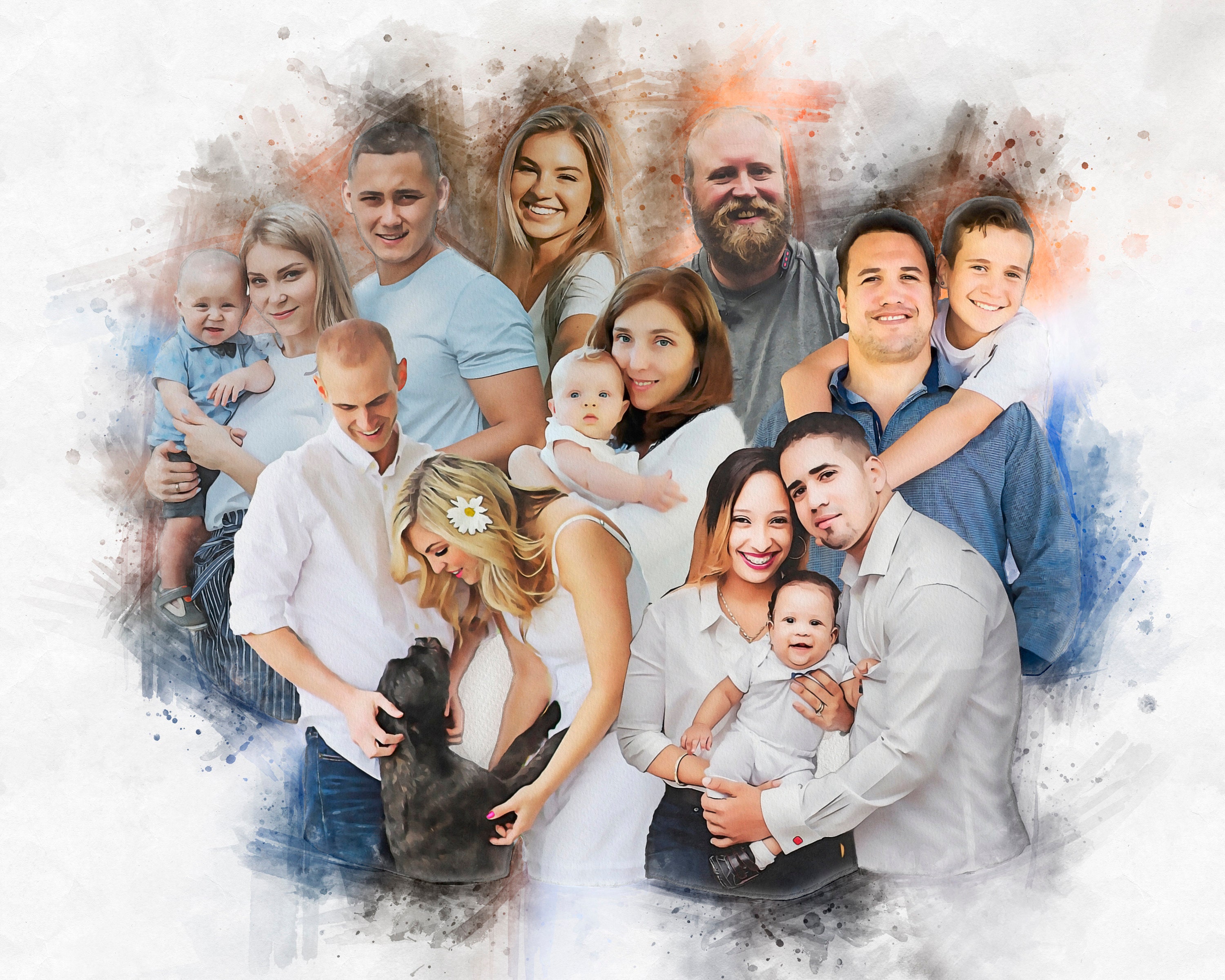 Combined Photos Merge Multiple Photos Add Passed Away Person | Etsy