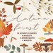Autumn Forest Watercolor Clipart Leaves, Berries and Wooden Mushrooms ...