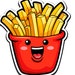 Fries Cartoon Friend, Fries, Fries Design, Fries Character, SVG, Fries ...