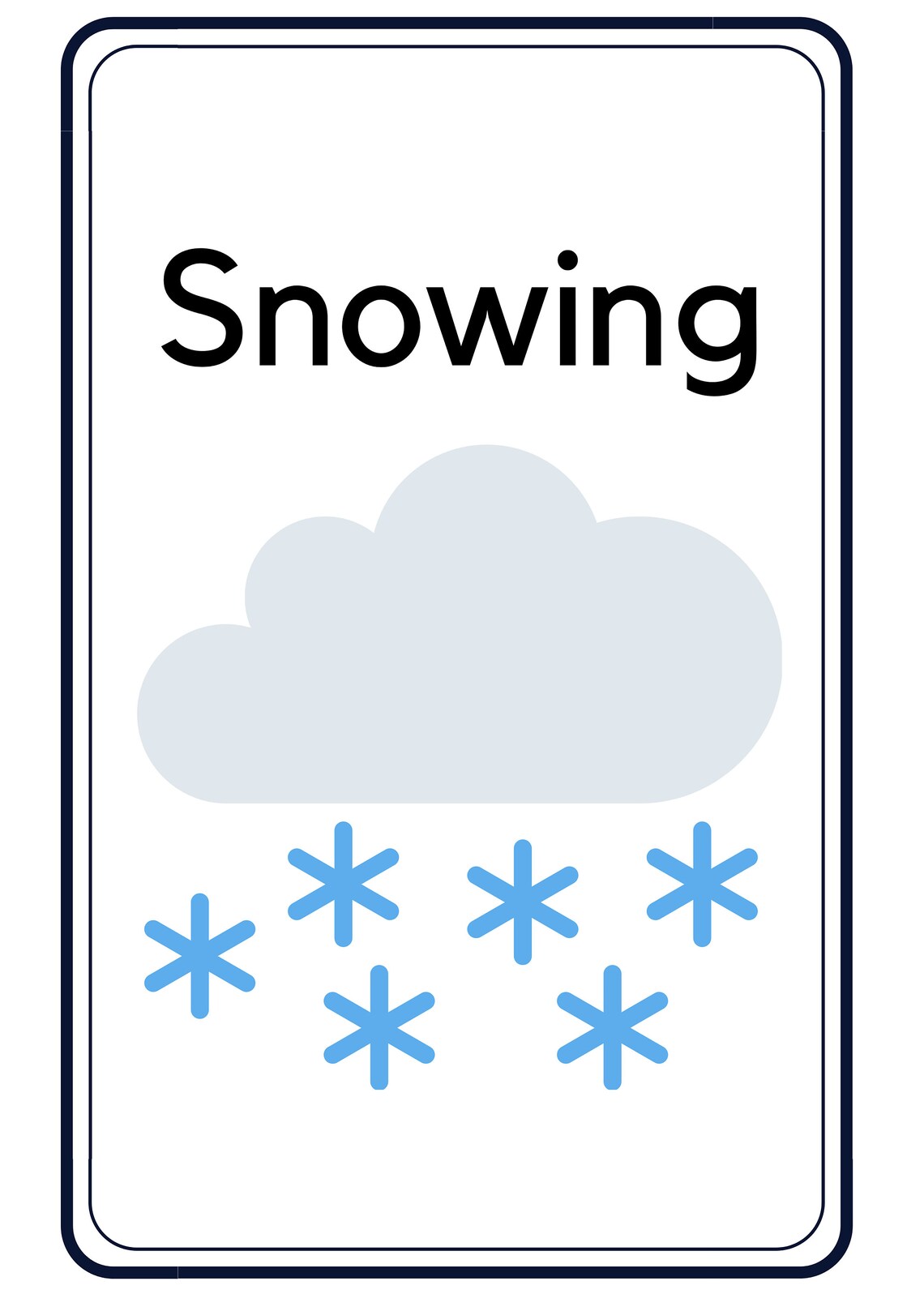 Weather Flash Cards for Kids, Toddler Weather Cards, Weather Cards ...