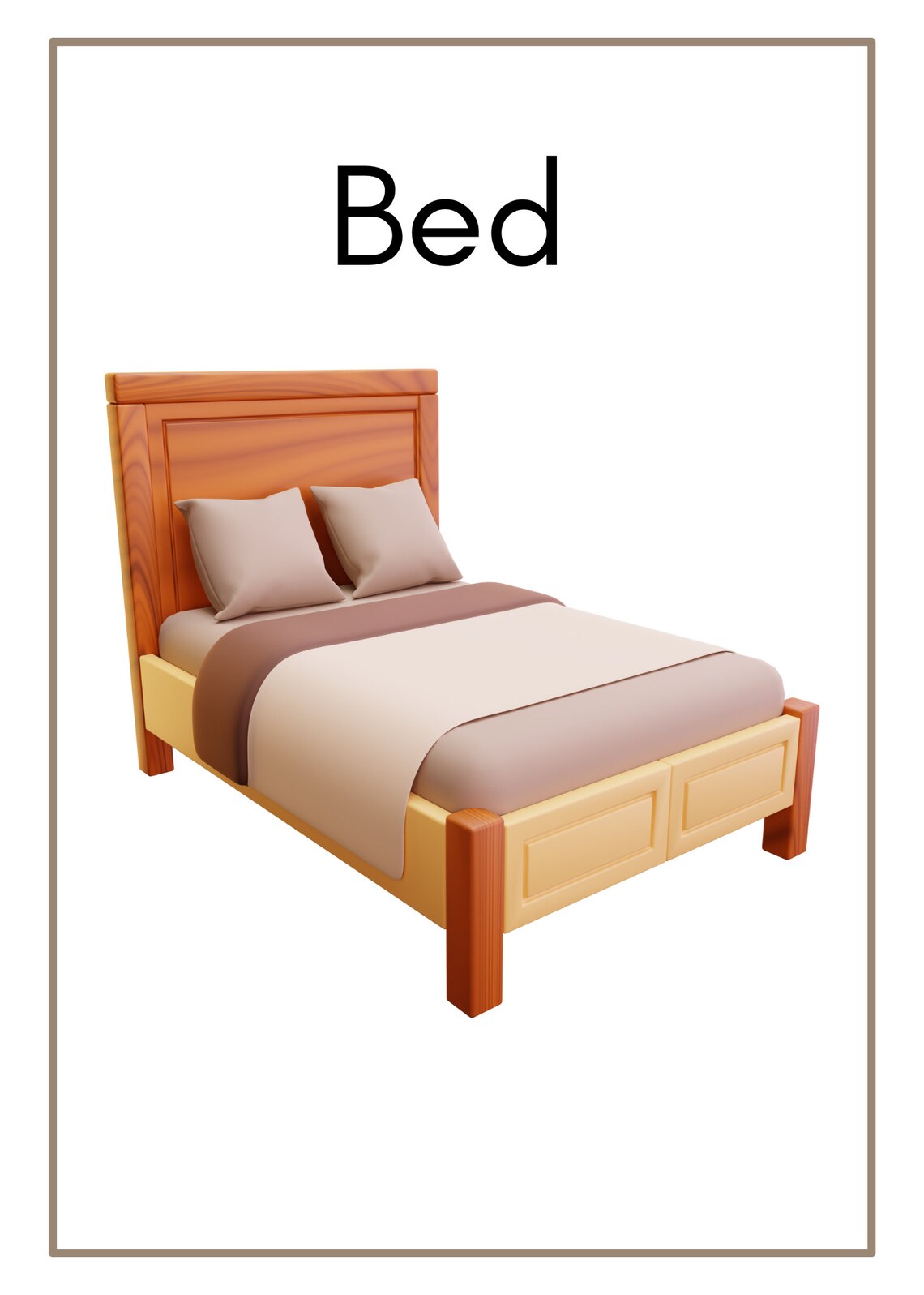 Household Item Flash Cards for Kids, Toddler Cards, House Items Cards ...