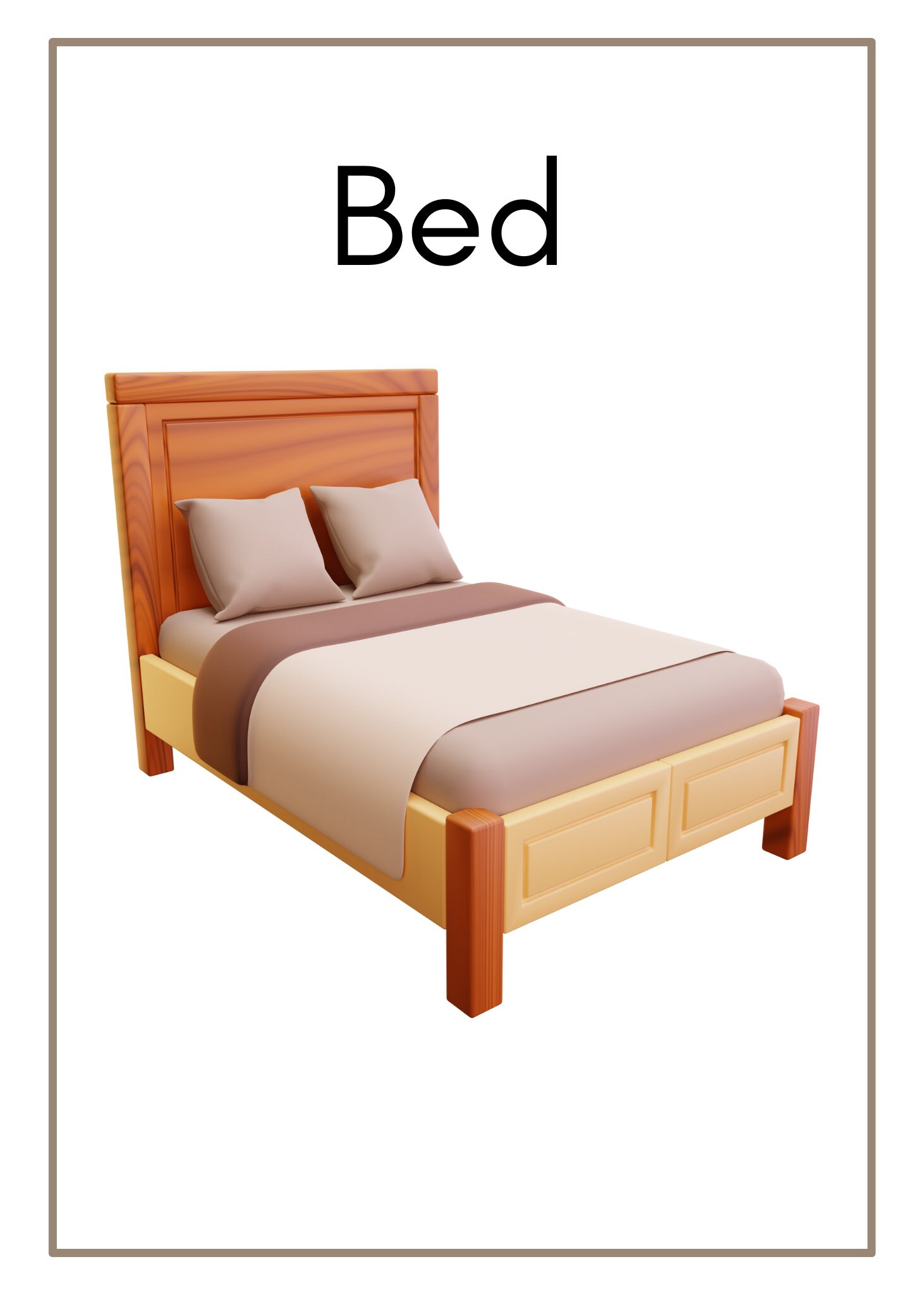 Household Item Flash Cards for Kids, Toddler Cards, House Items Cards ...