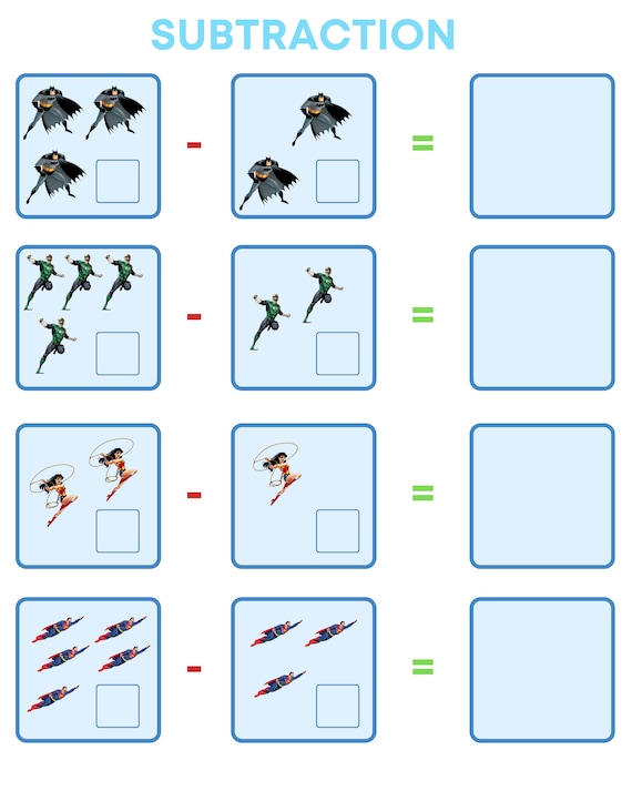 Superhero Math Worksheets Free Superhero Math Worksheet, Download Free