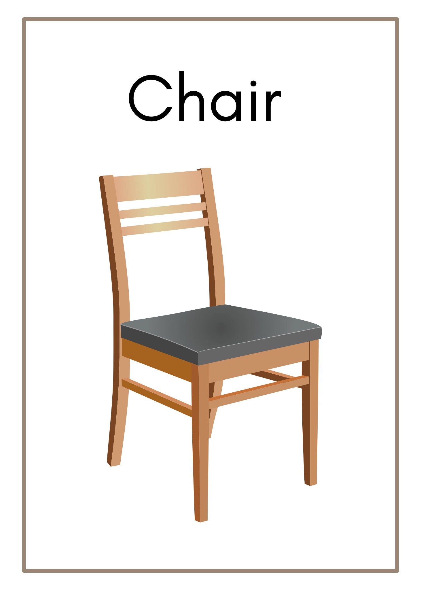 Household Item Flash Cards for Kids, Toddler Cards, House Items Cards ...