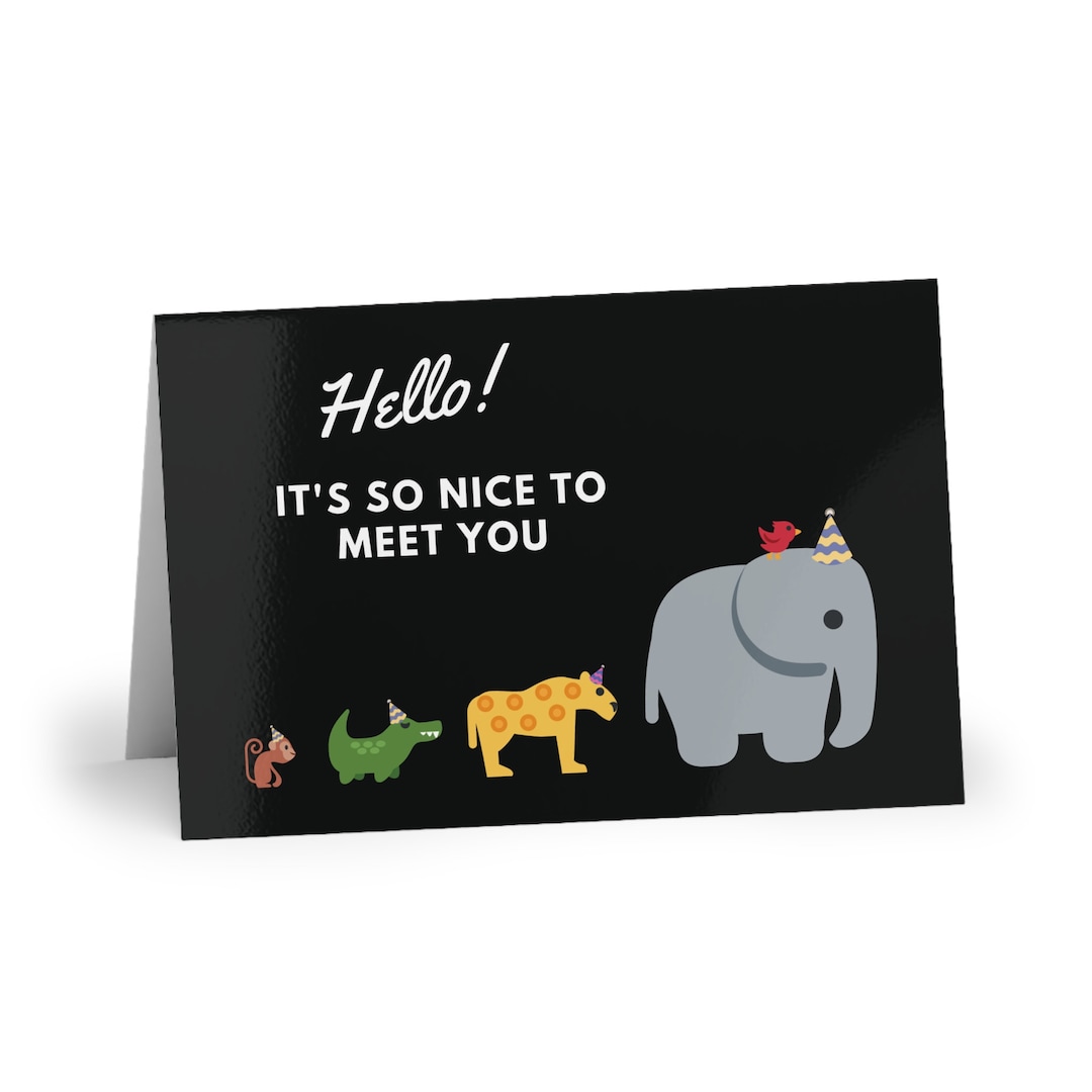 Welcome Baby Card, Congratulations New Baby Greeting Card, New Baby ...