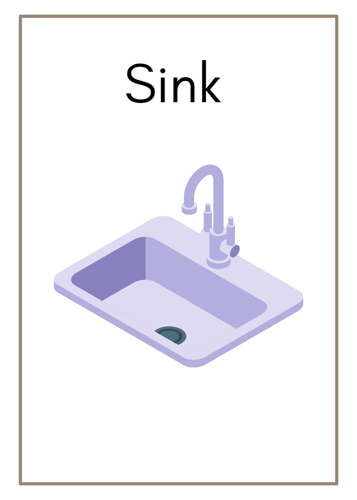 Household Item Flash Cards for Kids, Toddler Cards, House Items Cards ...