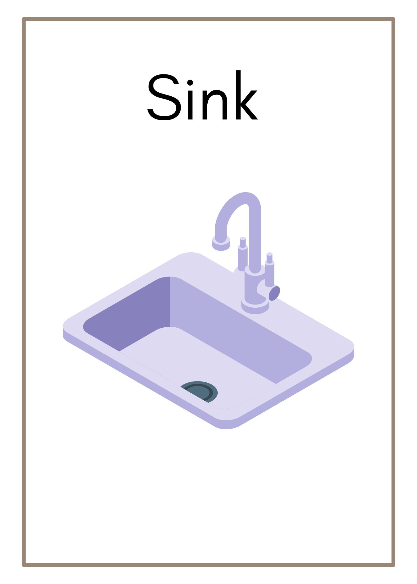 Household Item Flash Cards for Kids, Toddler Cards, House Items Cards ...