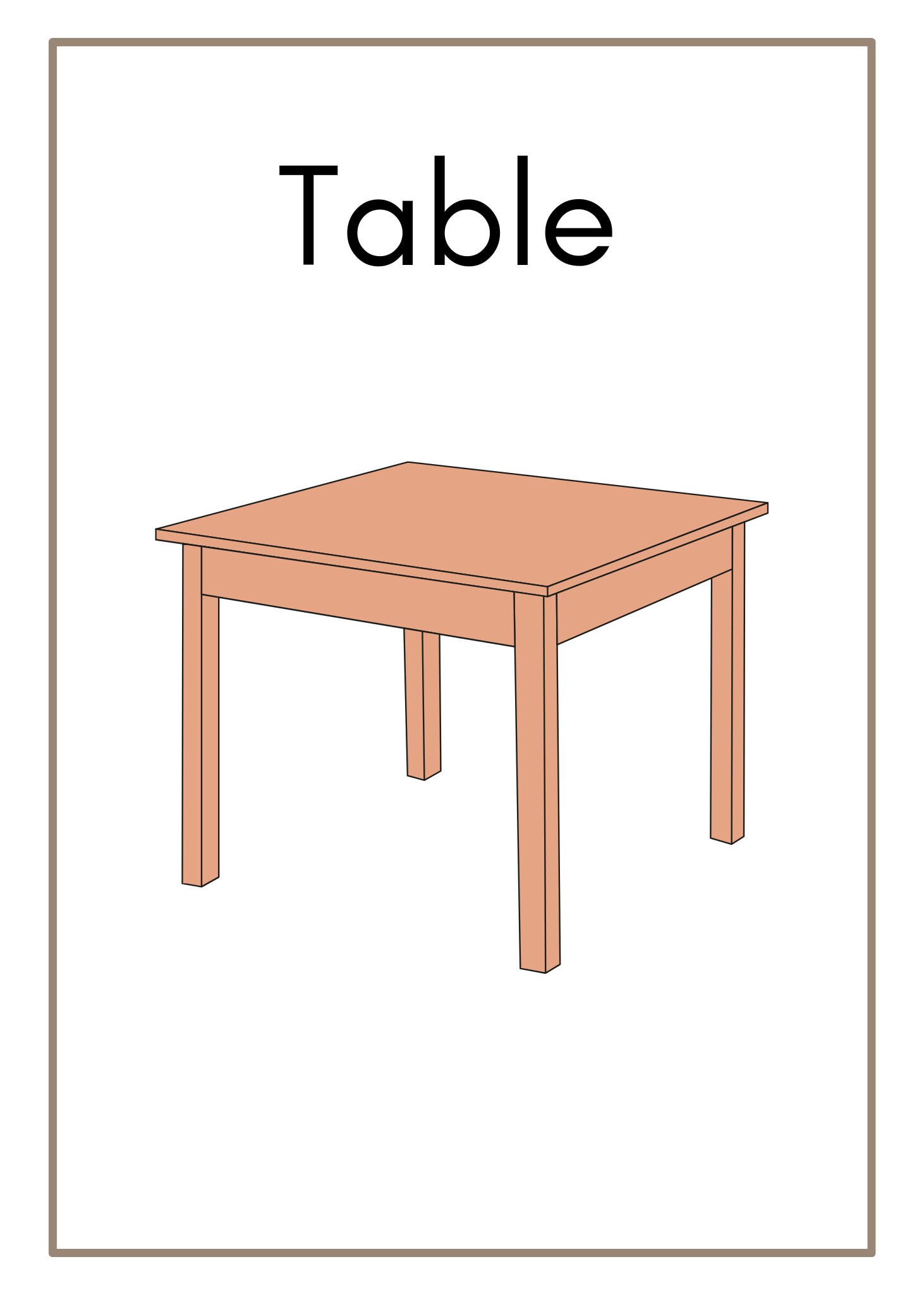 Household Item Flash Cards for Kids, Toddler Cards, House Items Cards ...