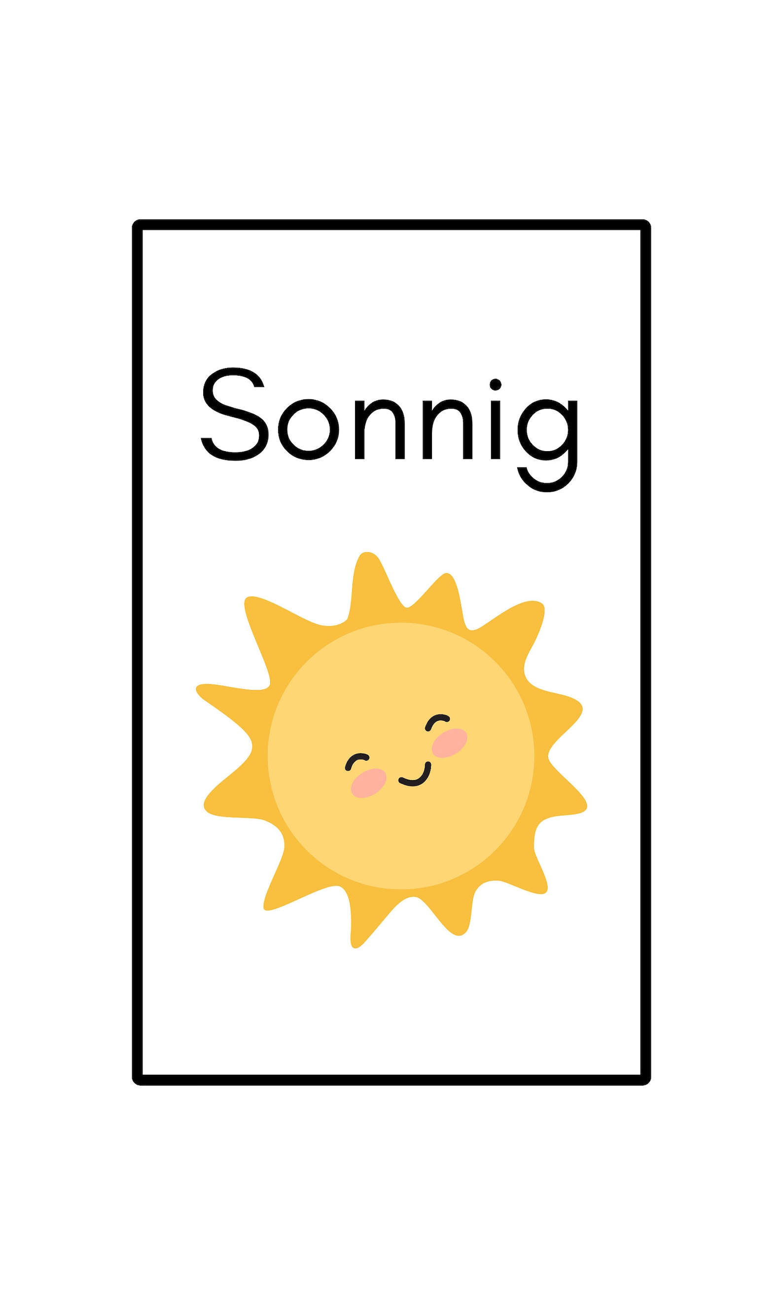 German Weather Flash Cards for Kids, Toddler Weather Cards, Weather ...