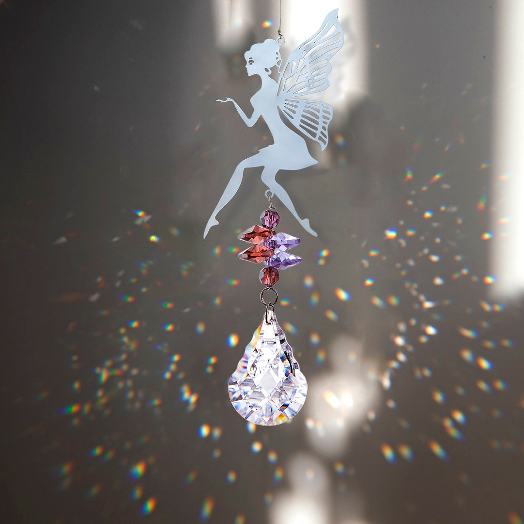 Handmade Fantasy Angel Crystal Suncatcher Window Hanging - Etsy