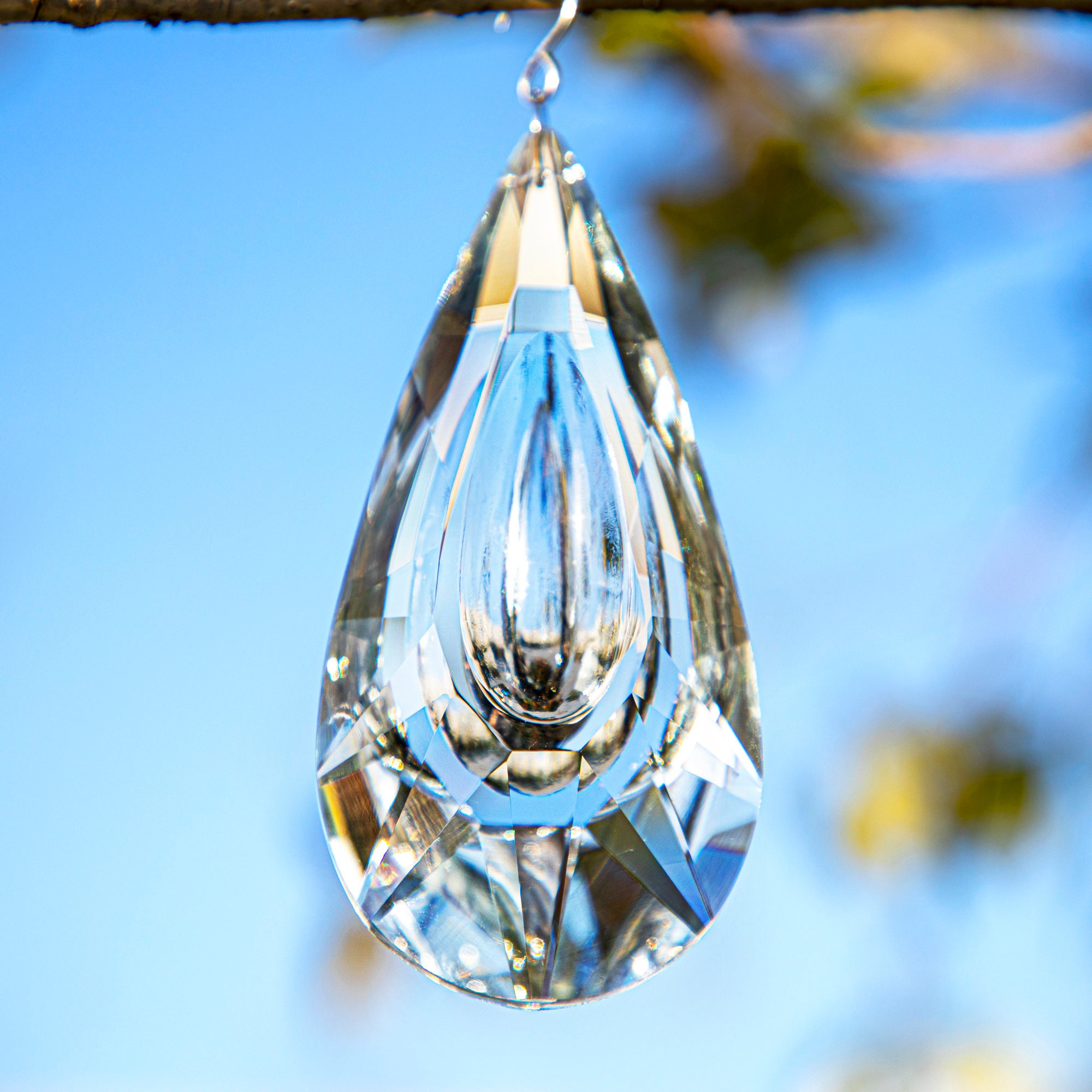 120mm Clear Crystal Prisms Suncatcher for Windows Decorations | Etsy