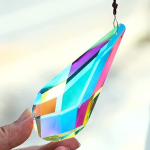 120mm Hanging Crystals Chandelier Prism Crystal Large Prism Suncatchers ...