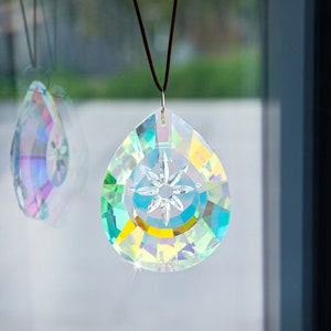 Handmade 76mm Crystal Window Hanging Prisms Suncatcher Glass - Etsy