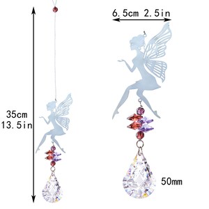 Handmade Fantasy Angel Crystal Suncatcher Window Hanging - Etsy