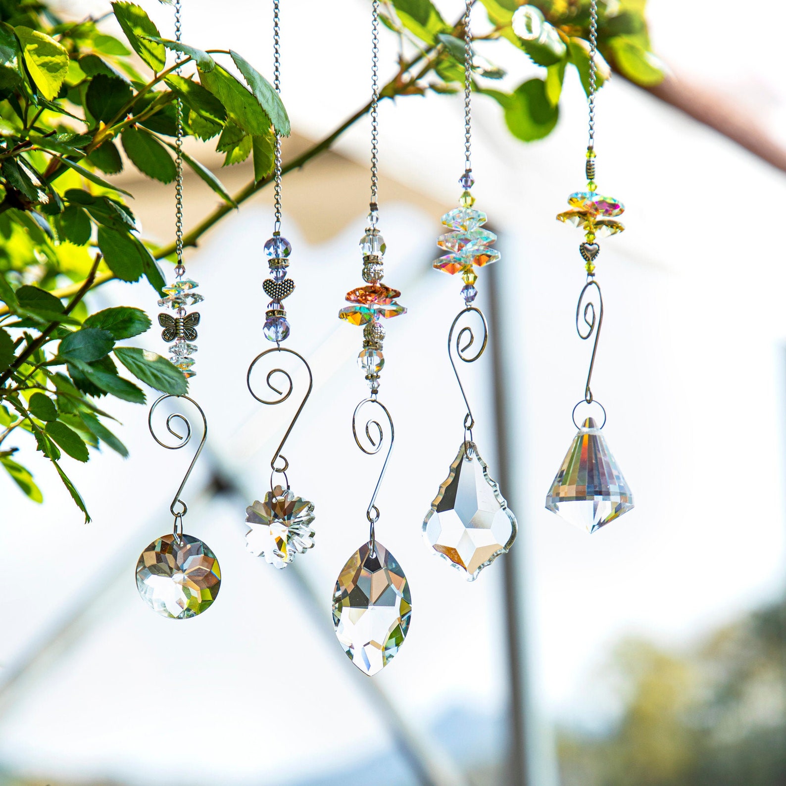 5pcs Crystals Prisms Suncatcher for Window Rainbow Maker - Etsy