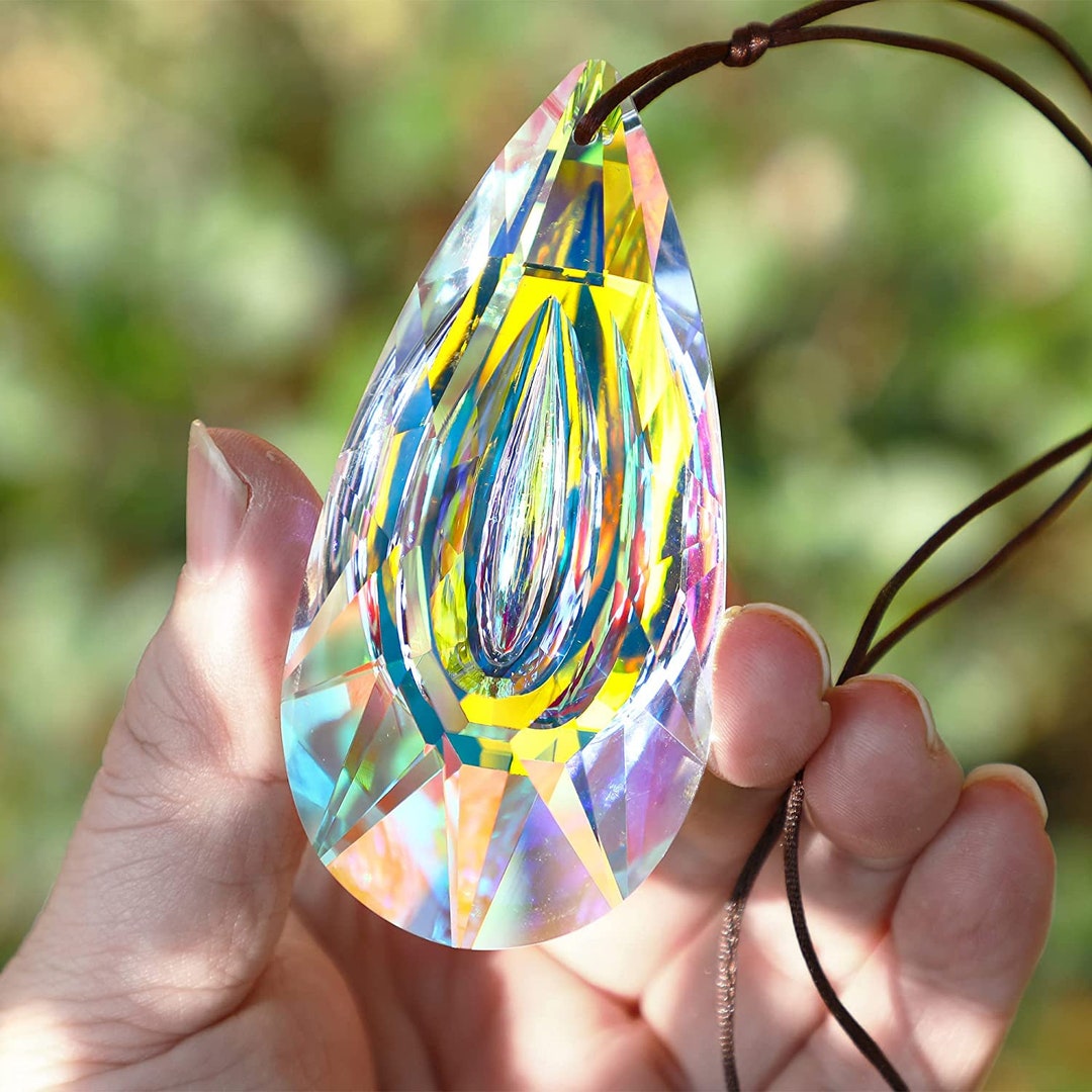 89mm Hanging Chandelier Crystals Prisms Suncatcher for Window - Etsy