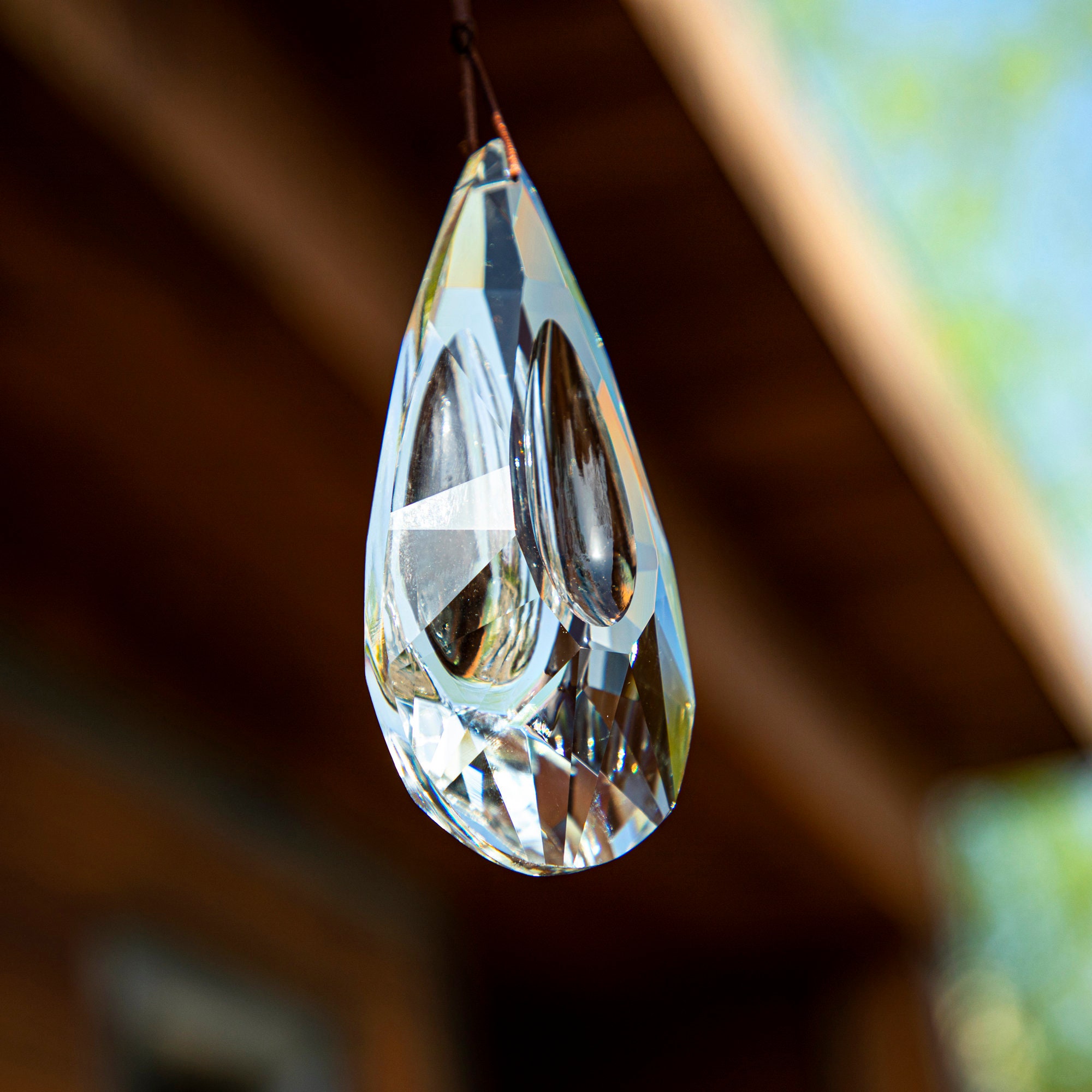 120mm Clear Crystal Prisms Suncatcher for Windows Decorations | Etsy