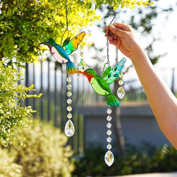 Hummingbird Crystal - Etsy