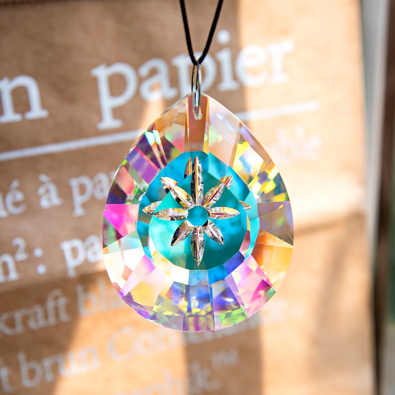 Handmade 76mm Crystal Window Hanging Prisms Suncatcher Glass - Etsy