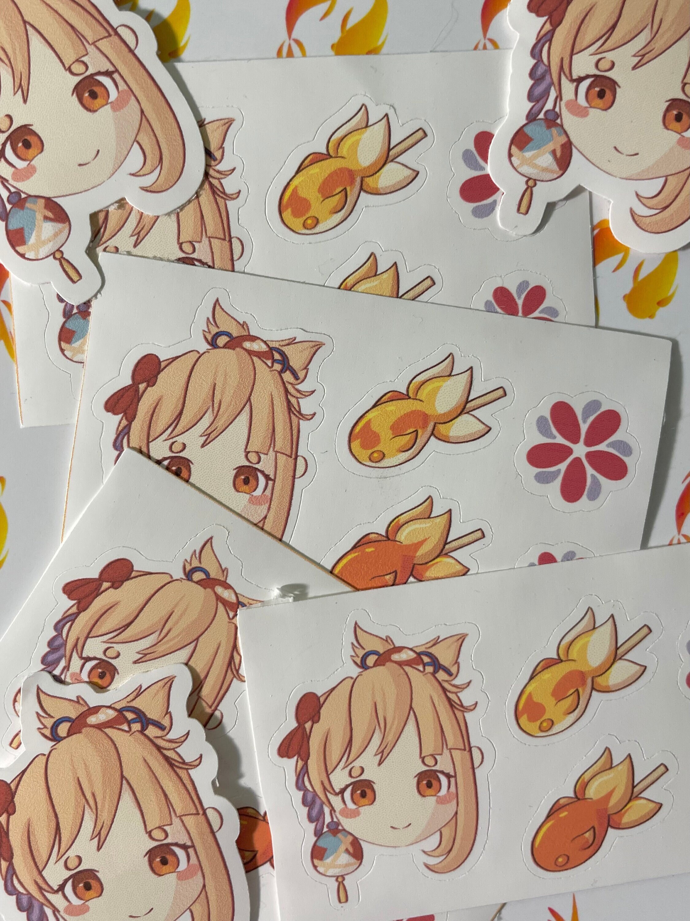 Yoimiya Stickers Genshin Impact Fan-made Merchandise Matte - Etsy