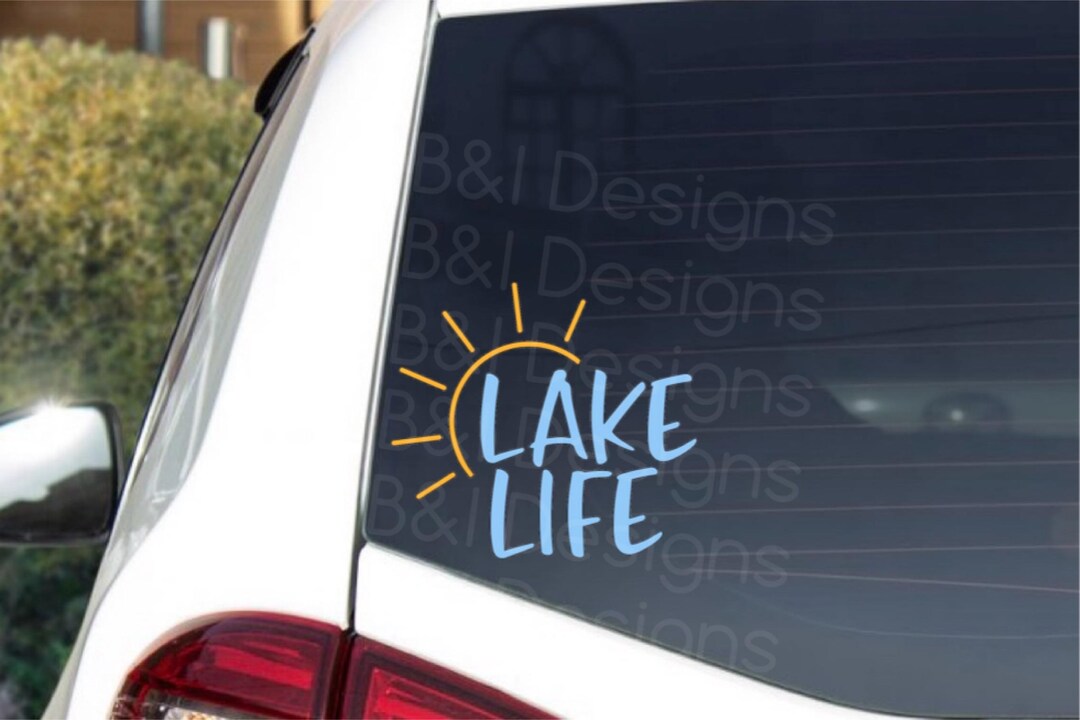 Lake Life Car Decal - Etsy