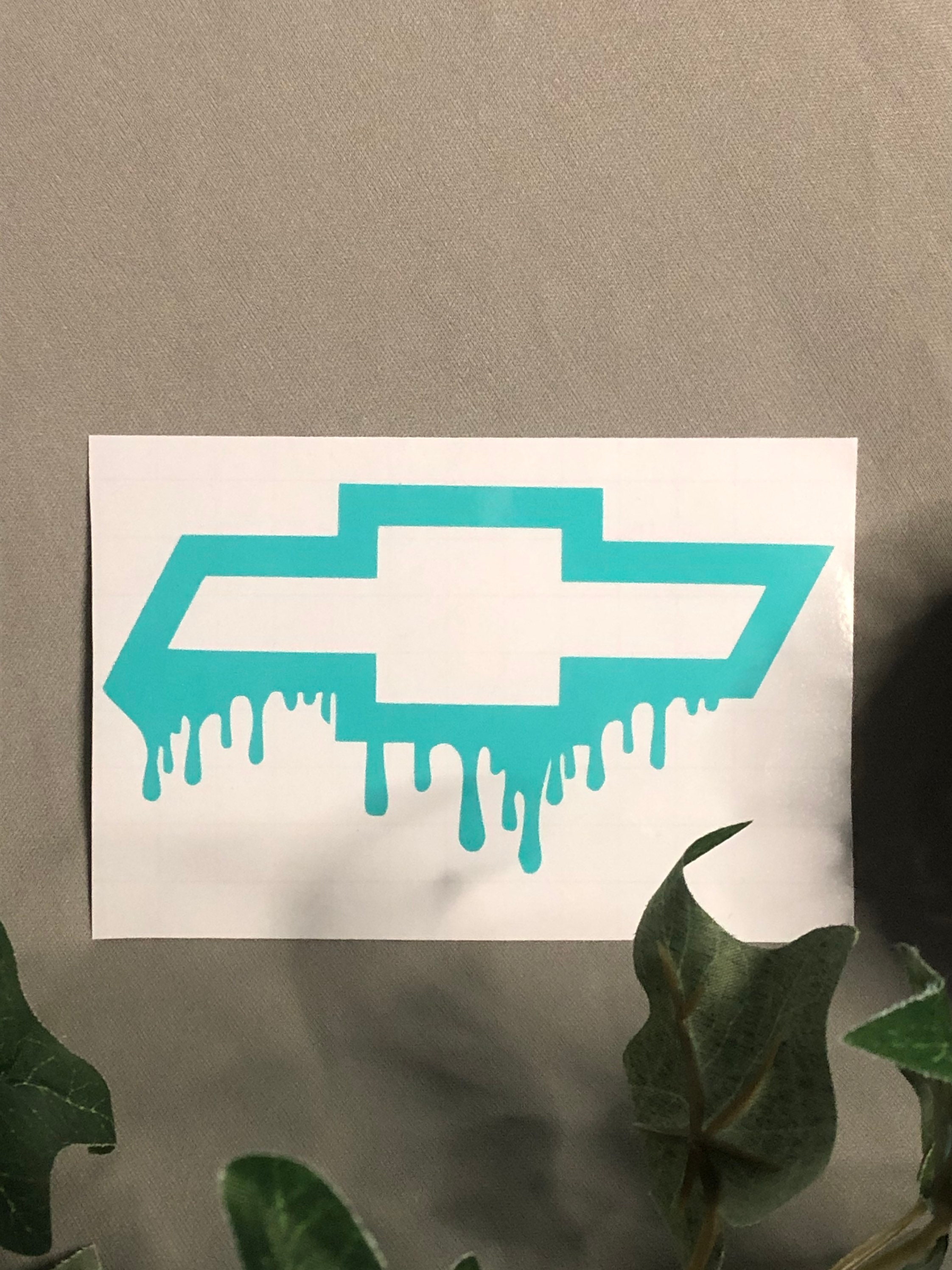 Chevy Car Decal, Dripping Symbol - Etsy