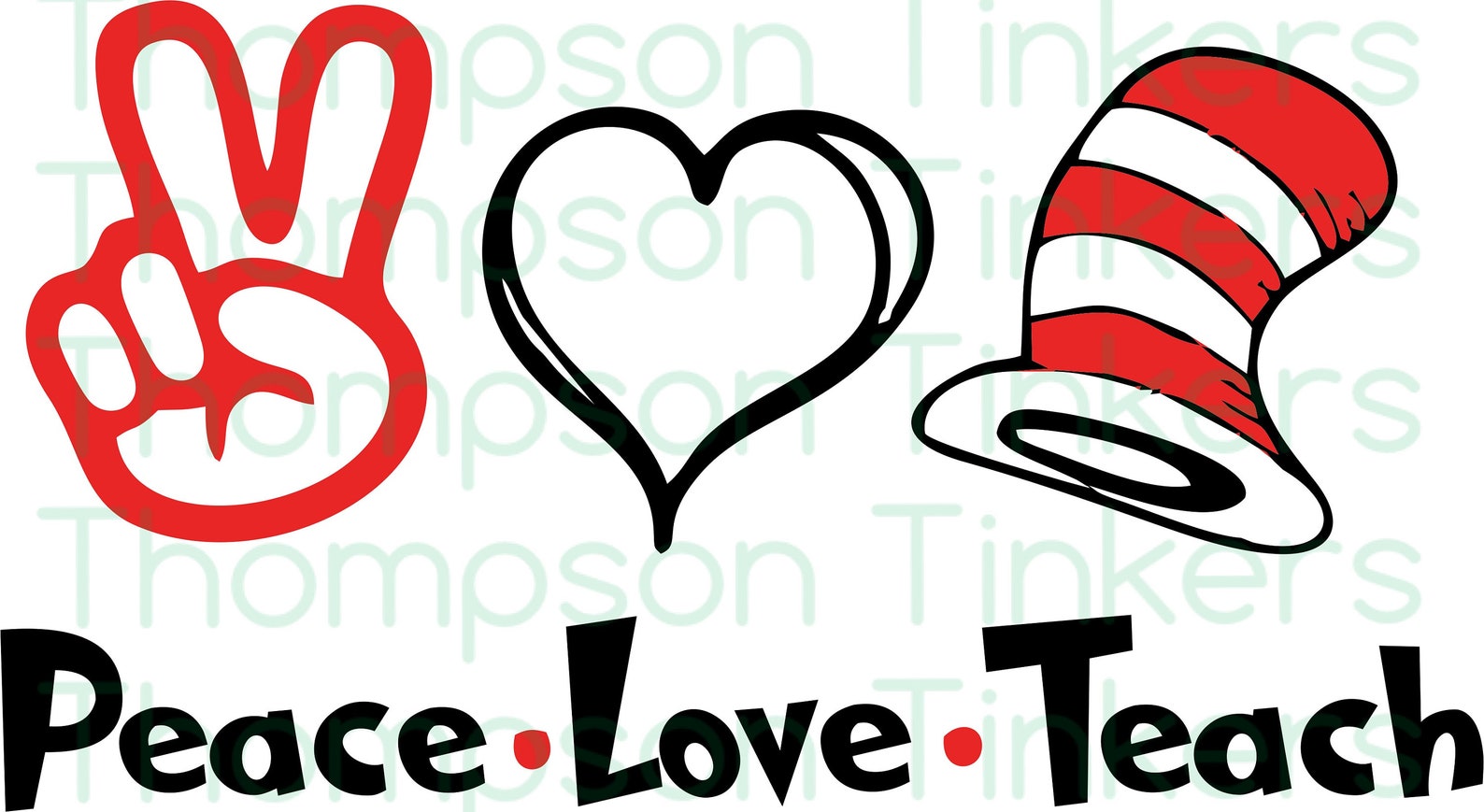 Dr. Suess Teacher PNG - Etsy