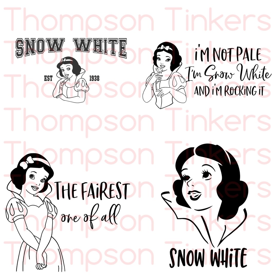 Snow White PNG Files - Etsy