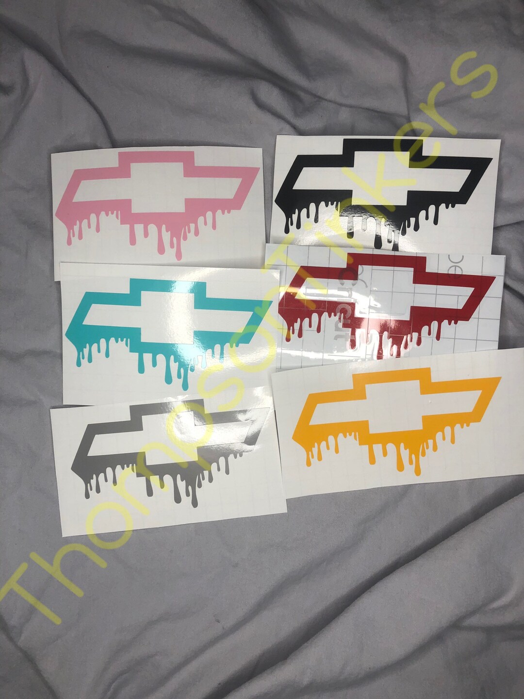 Chevy Car Decal, Dripping Symbol - Etsy