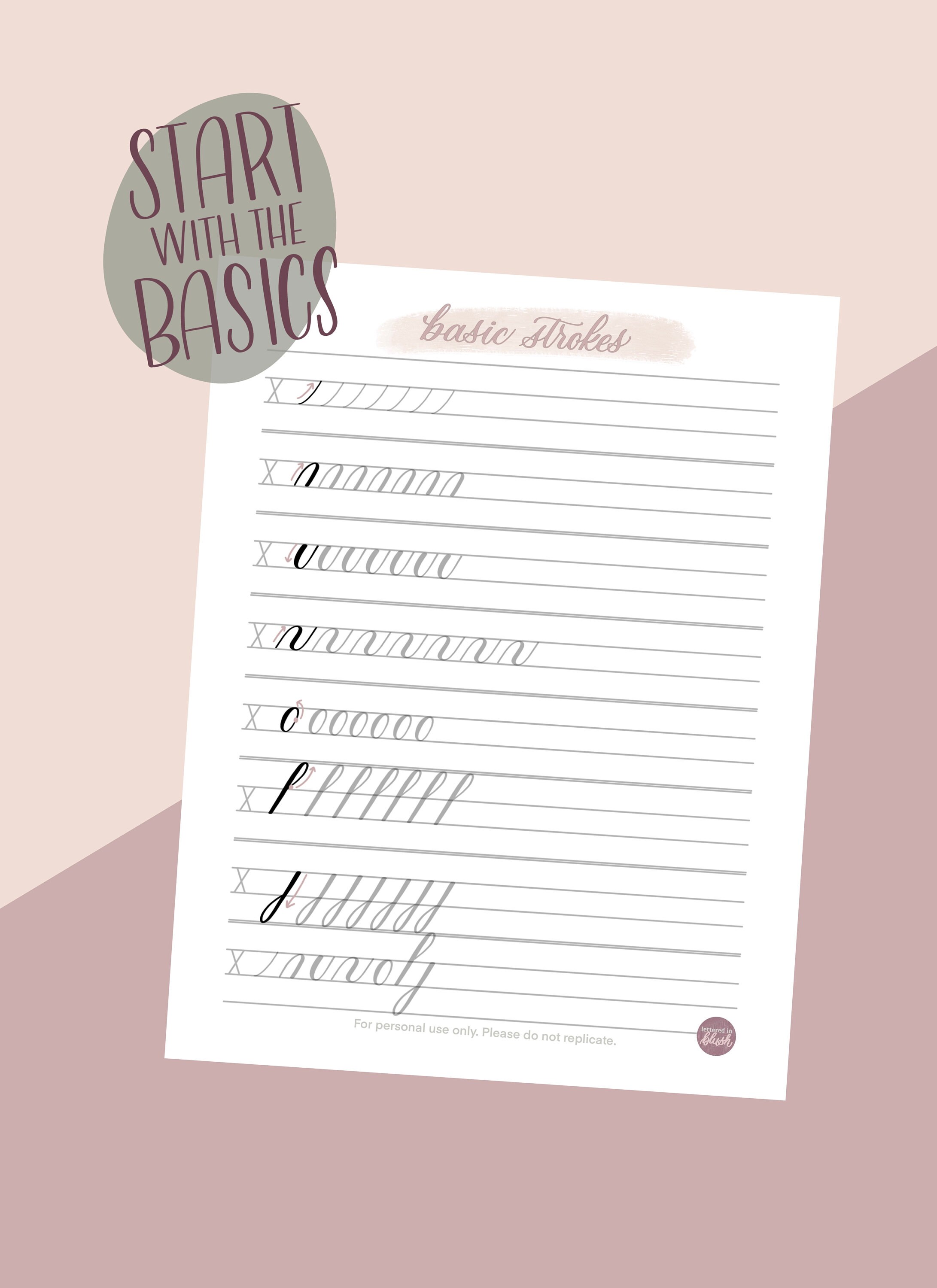 Calligraphy Workbook Digital Download | Lettering Worksheets ...